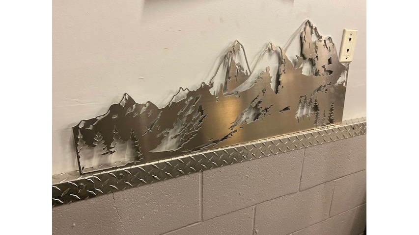 CNC Art :: Mountains - West Coast Custom Gates